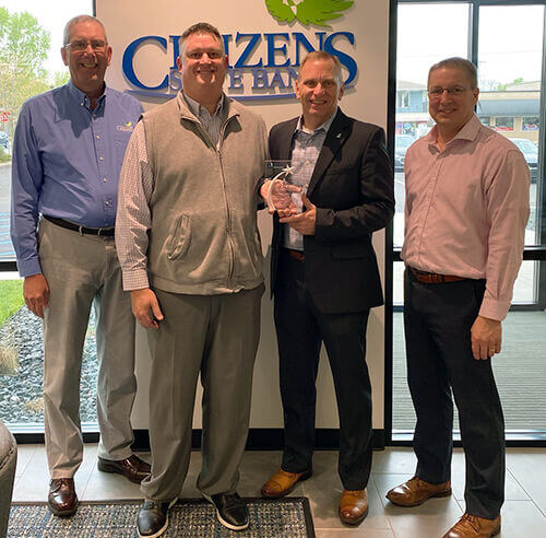 Citizens State Bank Named Five Star Member of the IBA
