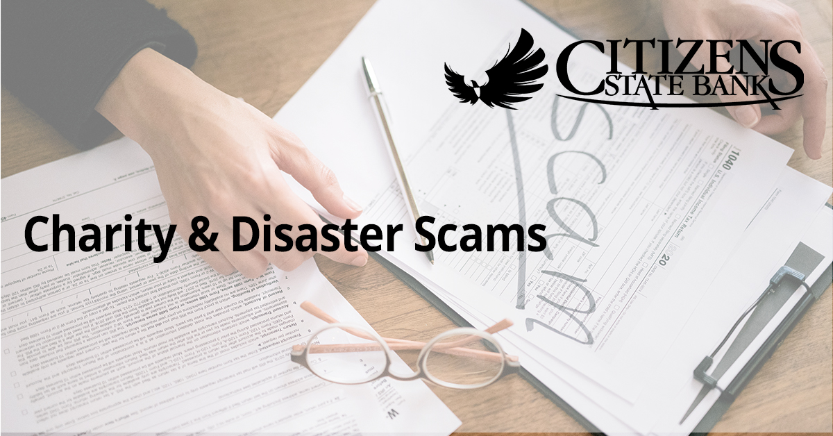 Charity & Disaster Scams