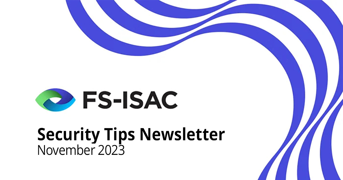 FS-ISAC Security Newsletter | Nov 2023
